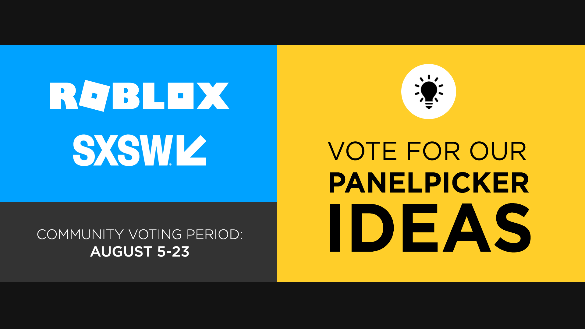 Last Chance to Vote for Roblox at SXSW 2020 - Roblox Blog